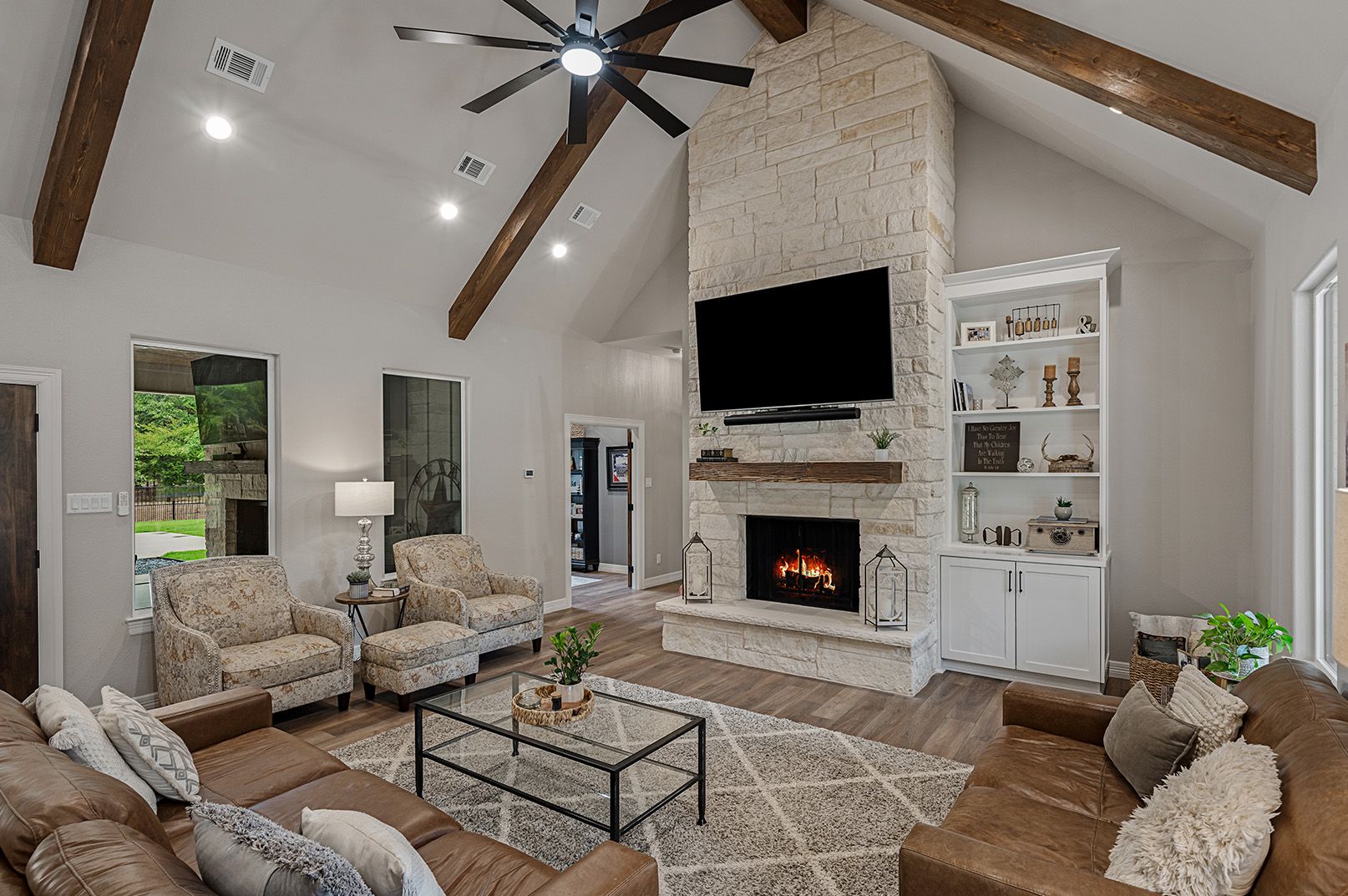 Living Space Photos | Rustic Creek Homes