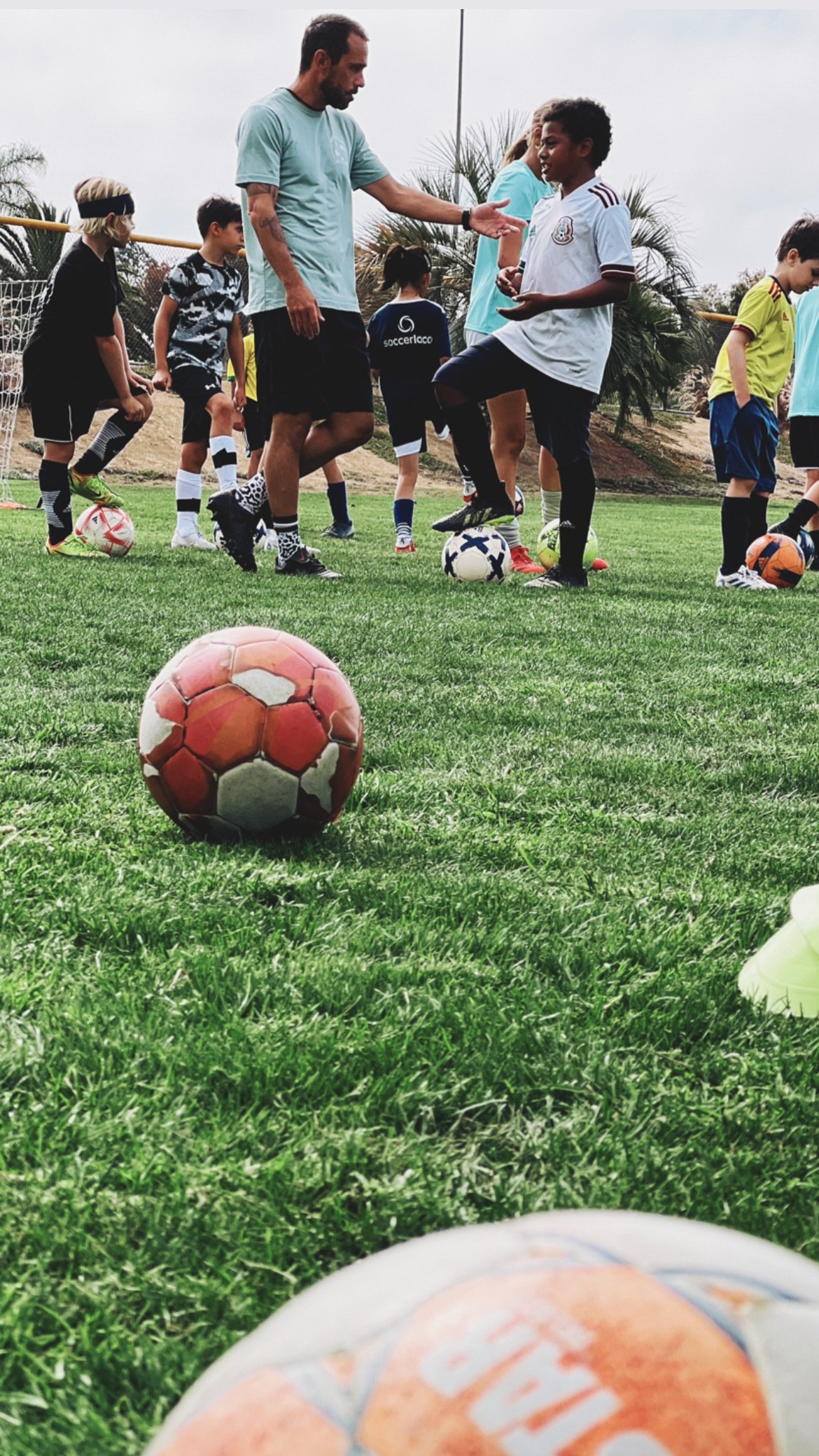 Top-level technical skills soccer training with the skills specialist ...