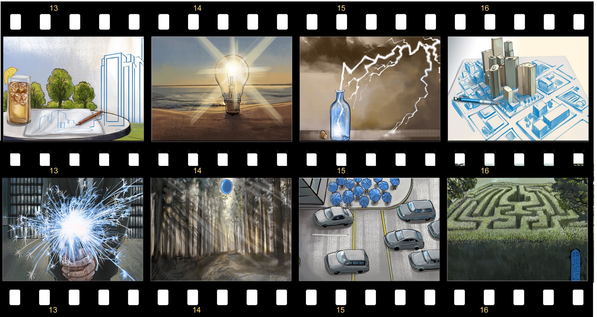 benjamin vincent commercial storyboard artist live draw | those 3 reps
