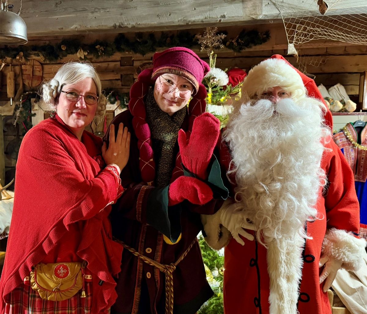 Santa Claus and Missis Claus in a Secret Hideaway Levi