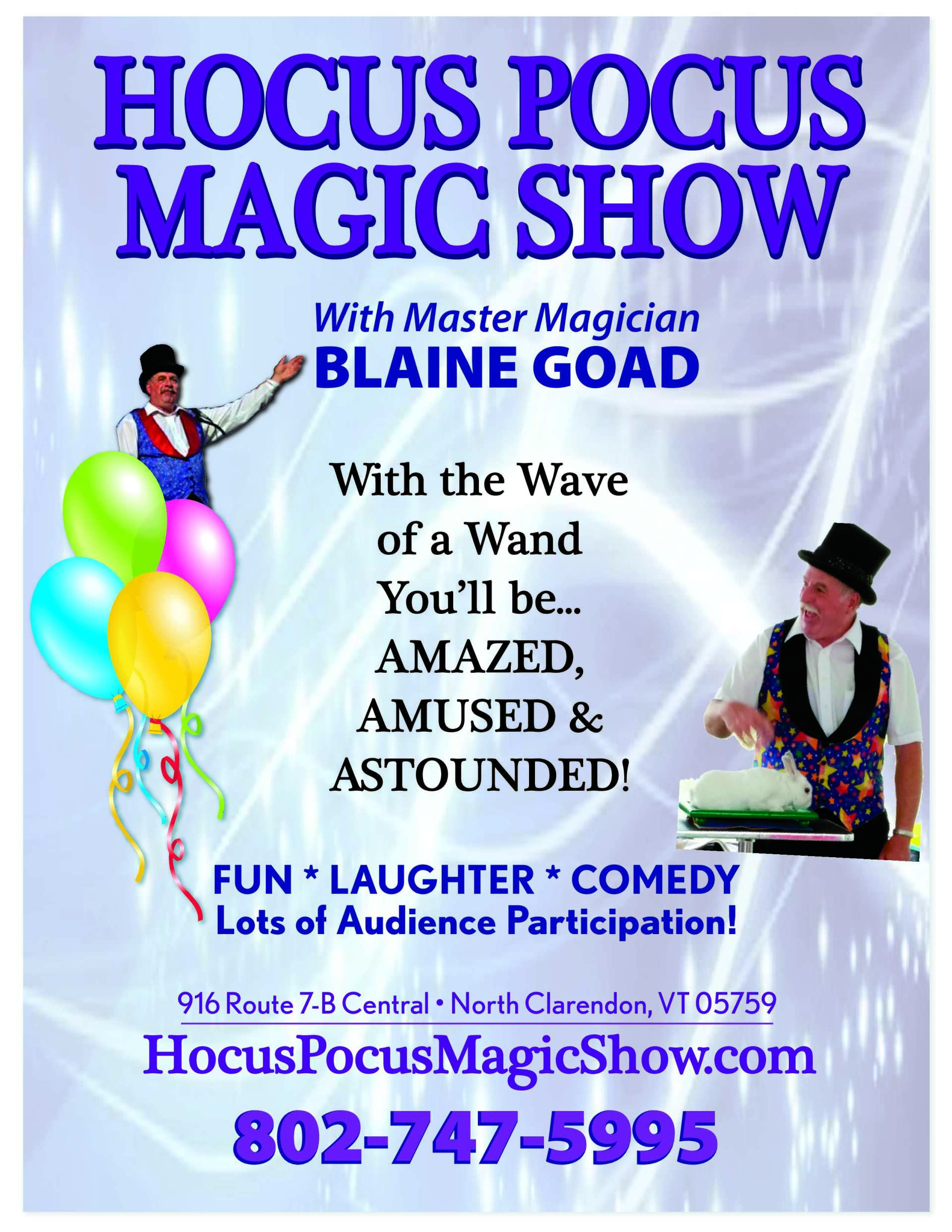 Magician | Vermont | 802-747-5995