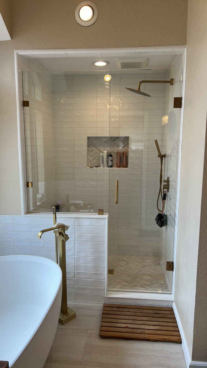 How to Install a Shower Enclosure with a Half Wall in Colorado Springs
