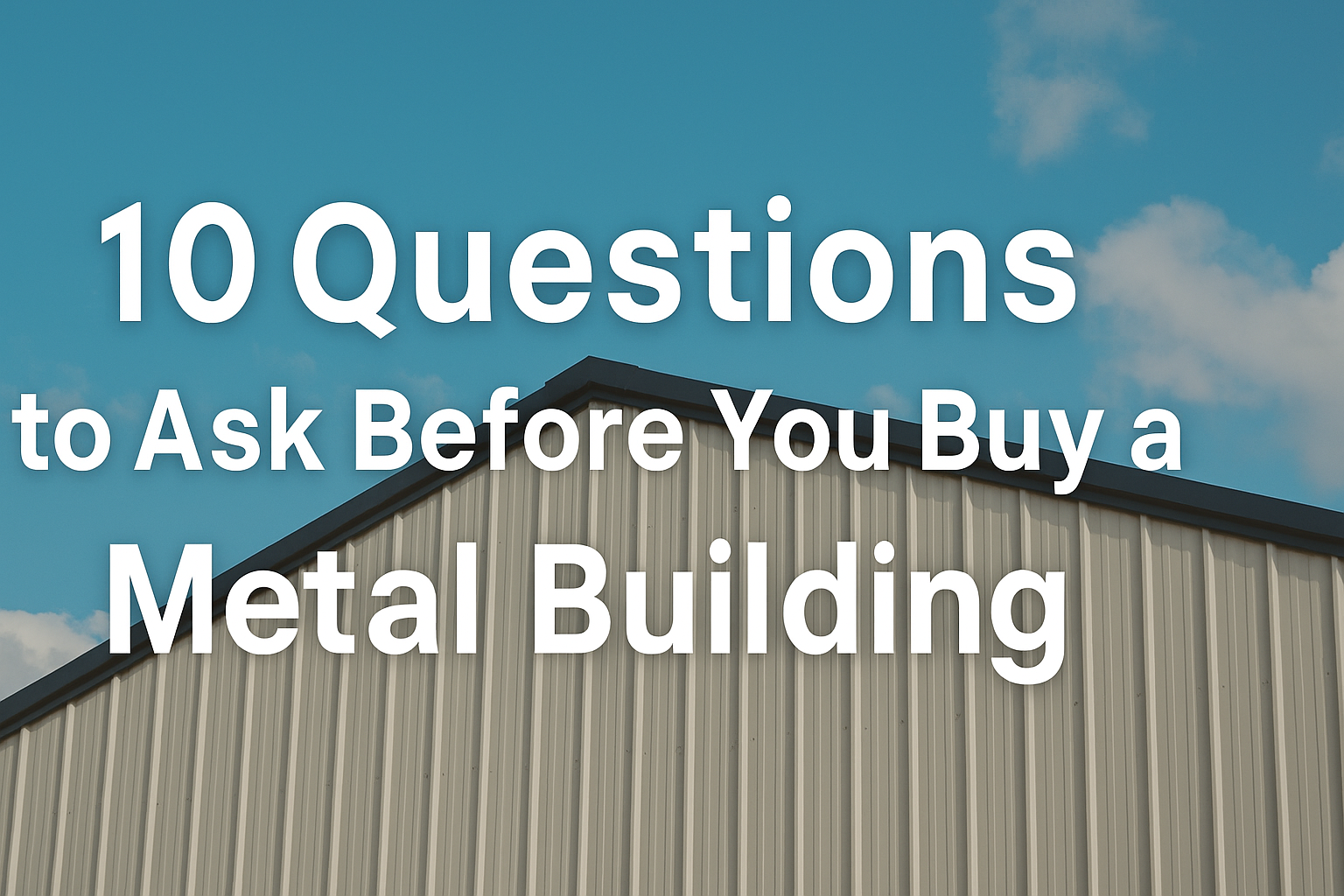 10 Questions to Ask Before Buying a Metal Building
