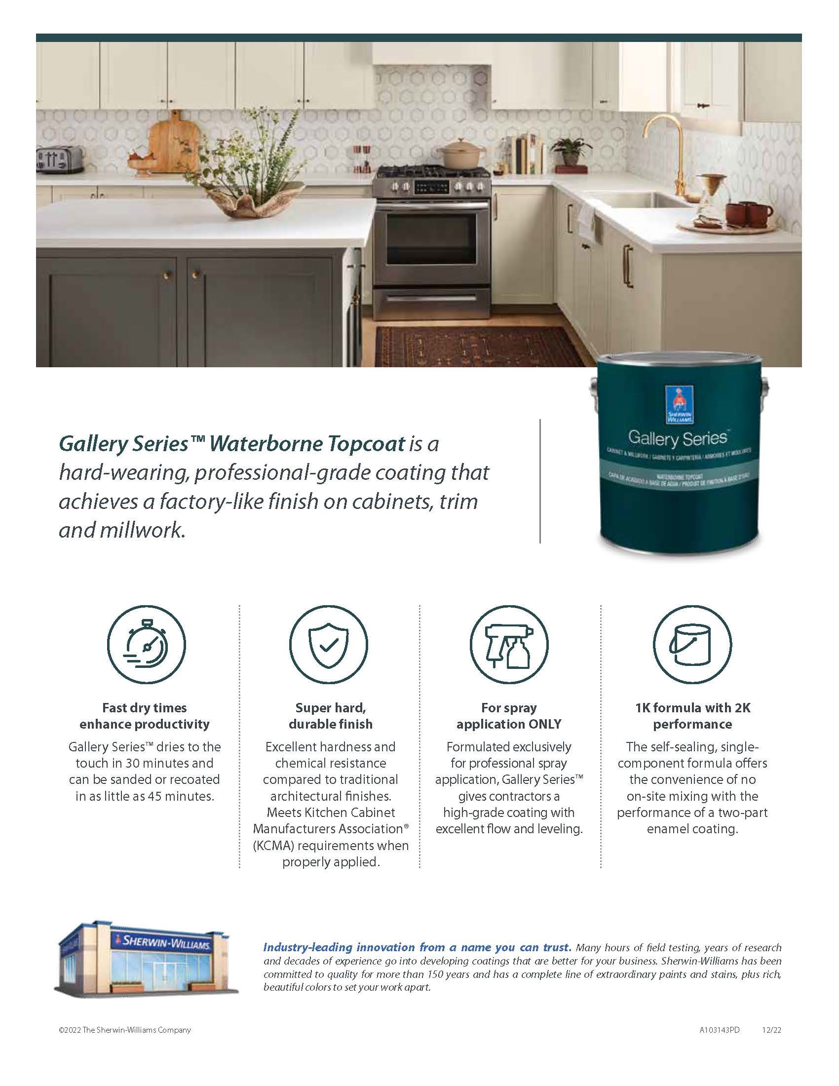 Gallery Cabinet Paint from Sherwin Williams for Kitchens