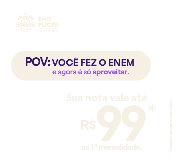 EAD PUCPR | Estude na melhor Universidade Privada do Paraná