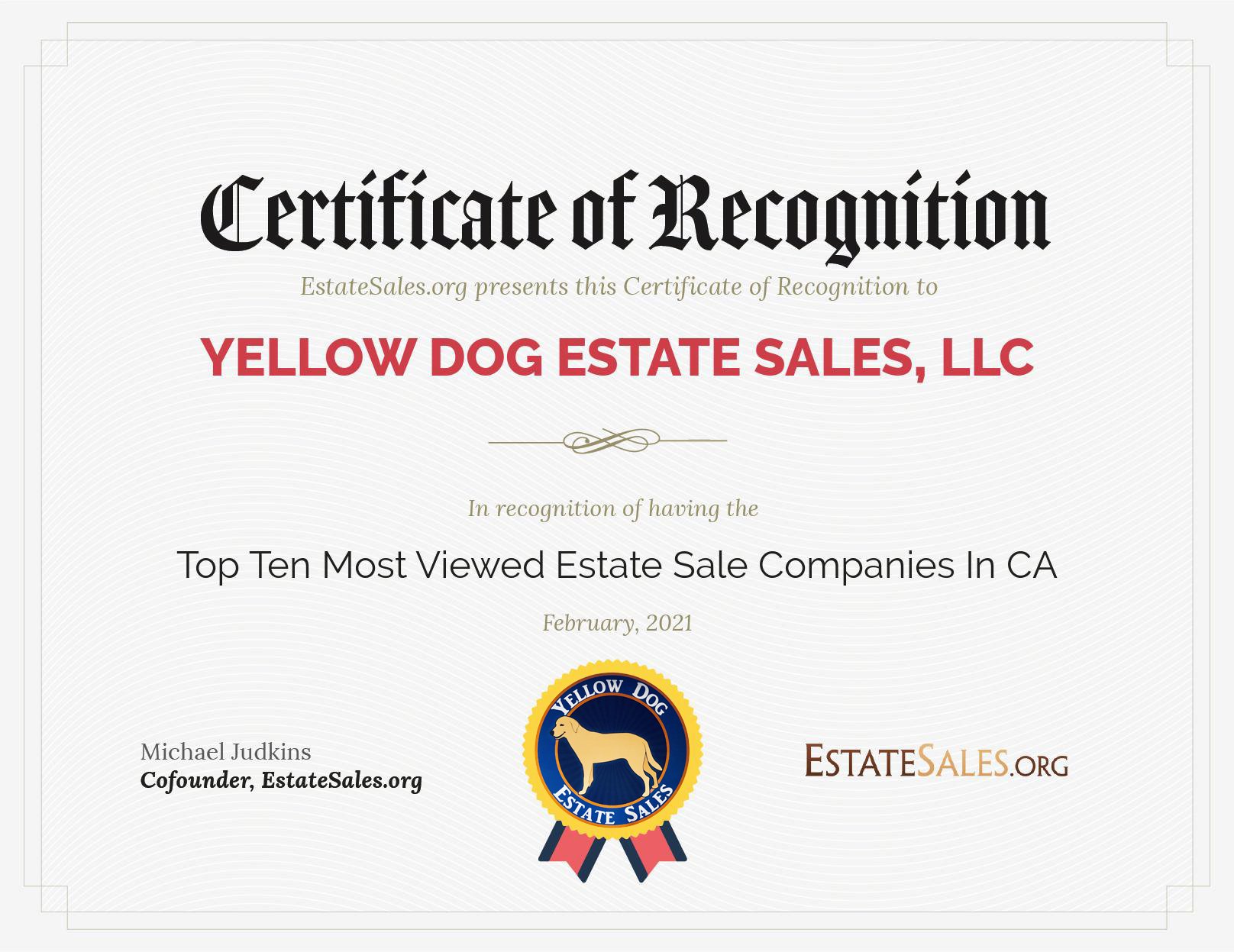 About Us | Brea, CA | Yellow Dog Estate Sales