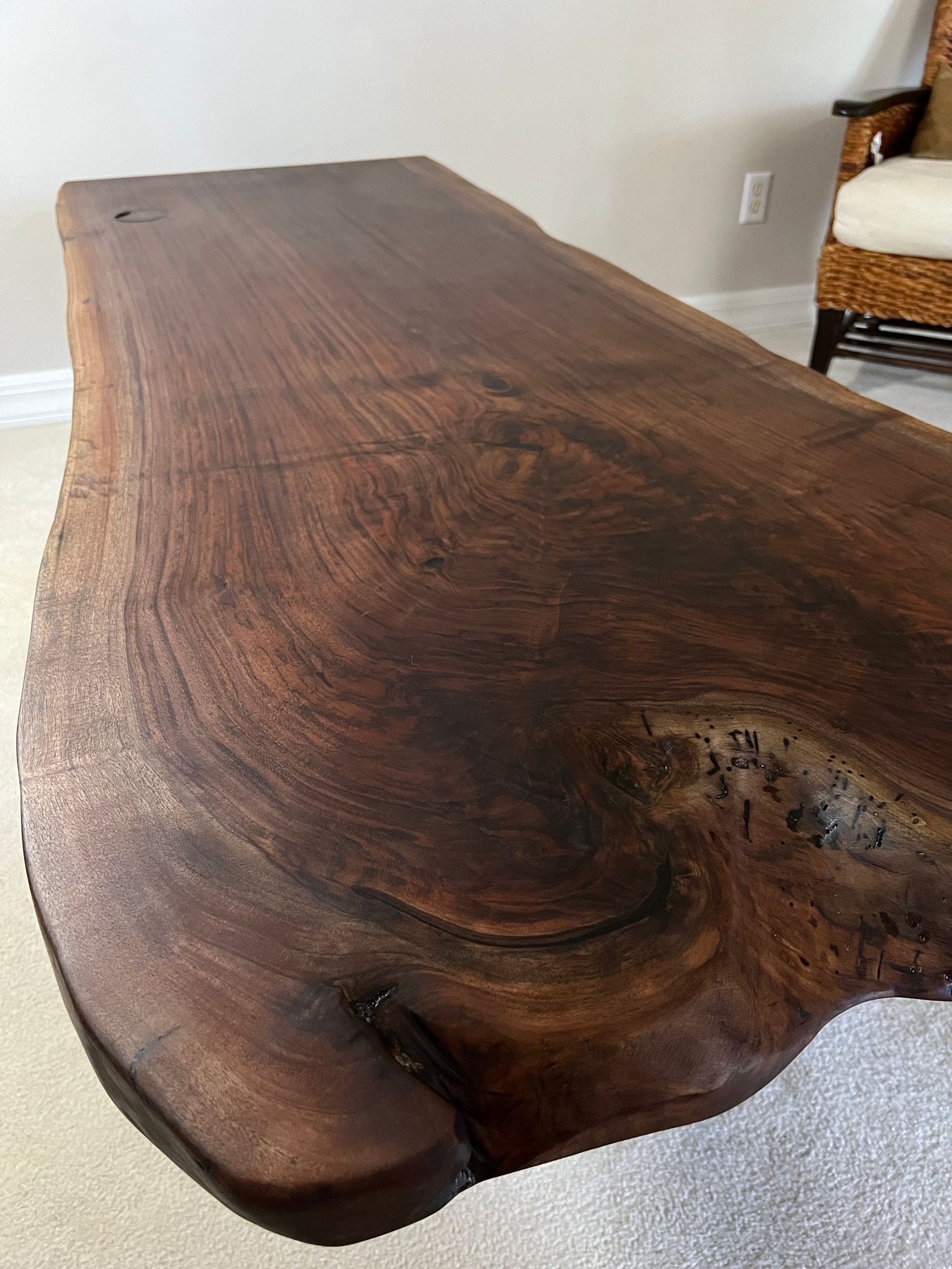 White Oak Live Edge Desk
