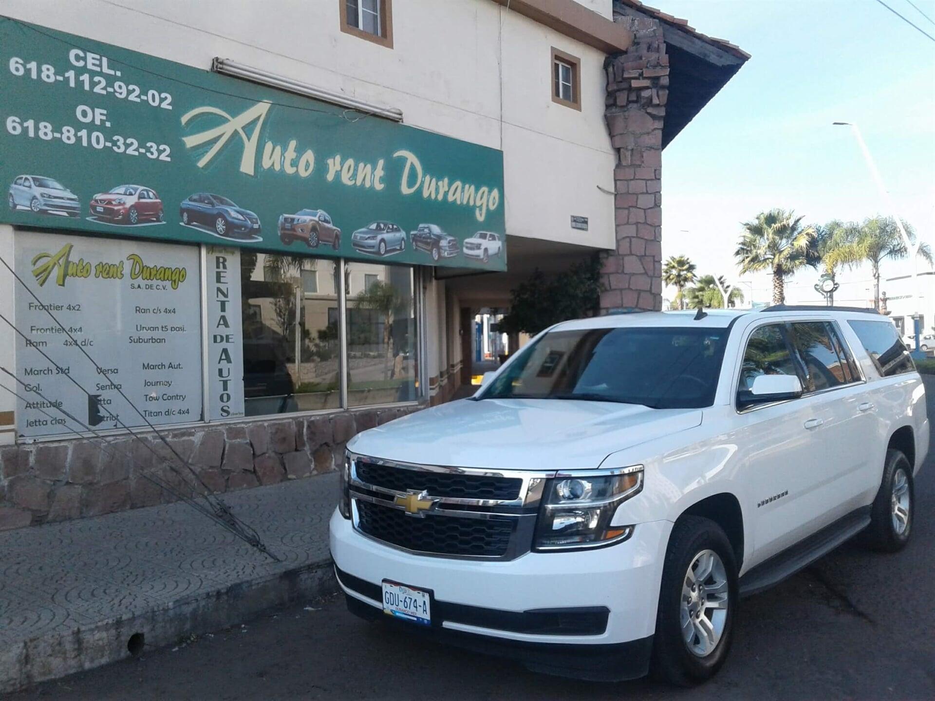 Renta de autos – AUTO RENT DURANGO SA DE CV