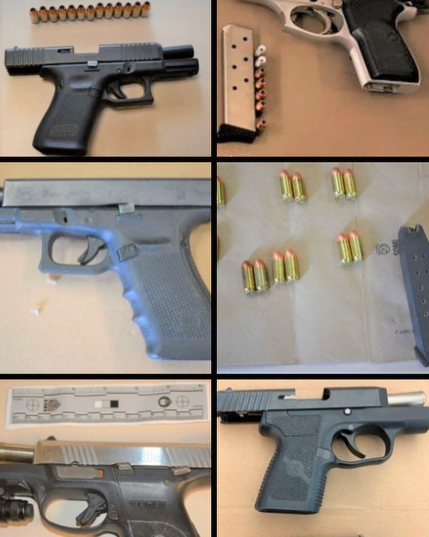 Firearms Seized by the Hard Work of Toronto Police Officers