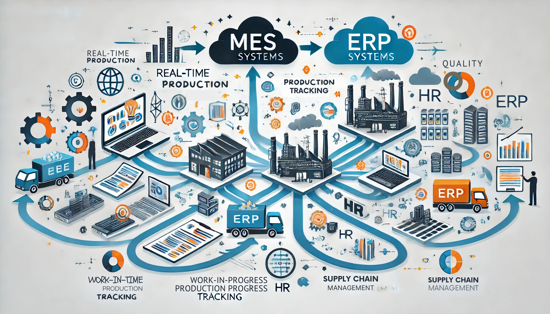 What is MES vs ERP vs SCADA?