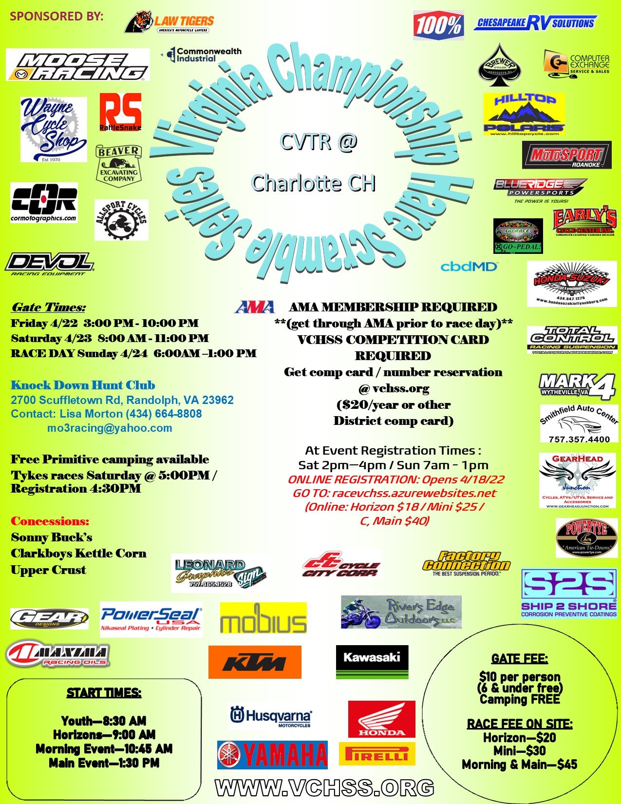 VCHSS Racing - Virginia Championship Hare Scramble Series