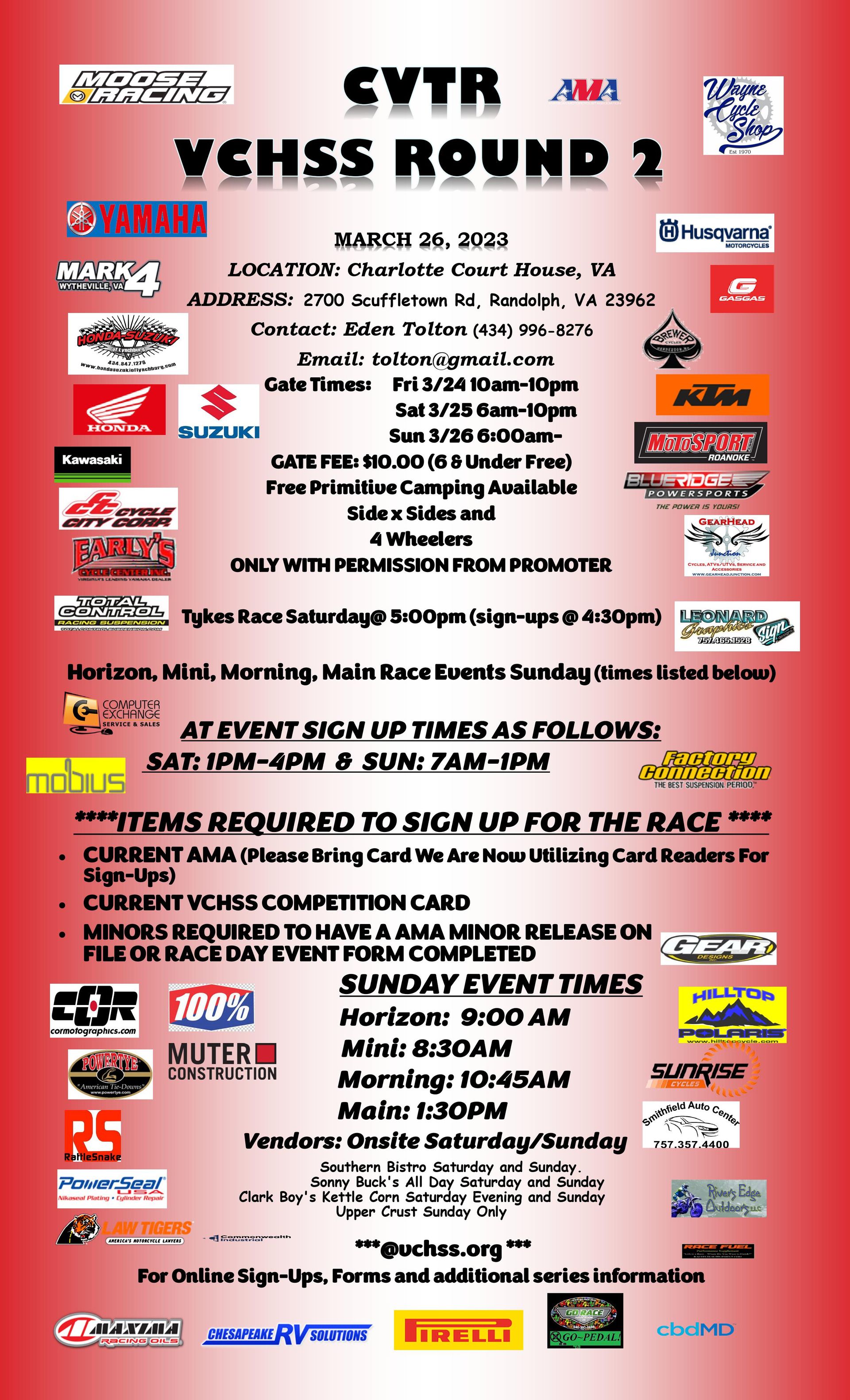 VCHSS Racing - Virginia Championship Hare Scramble Series