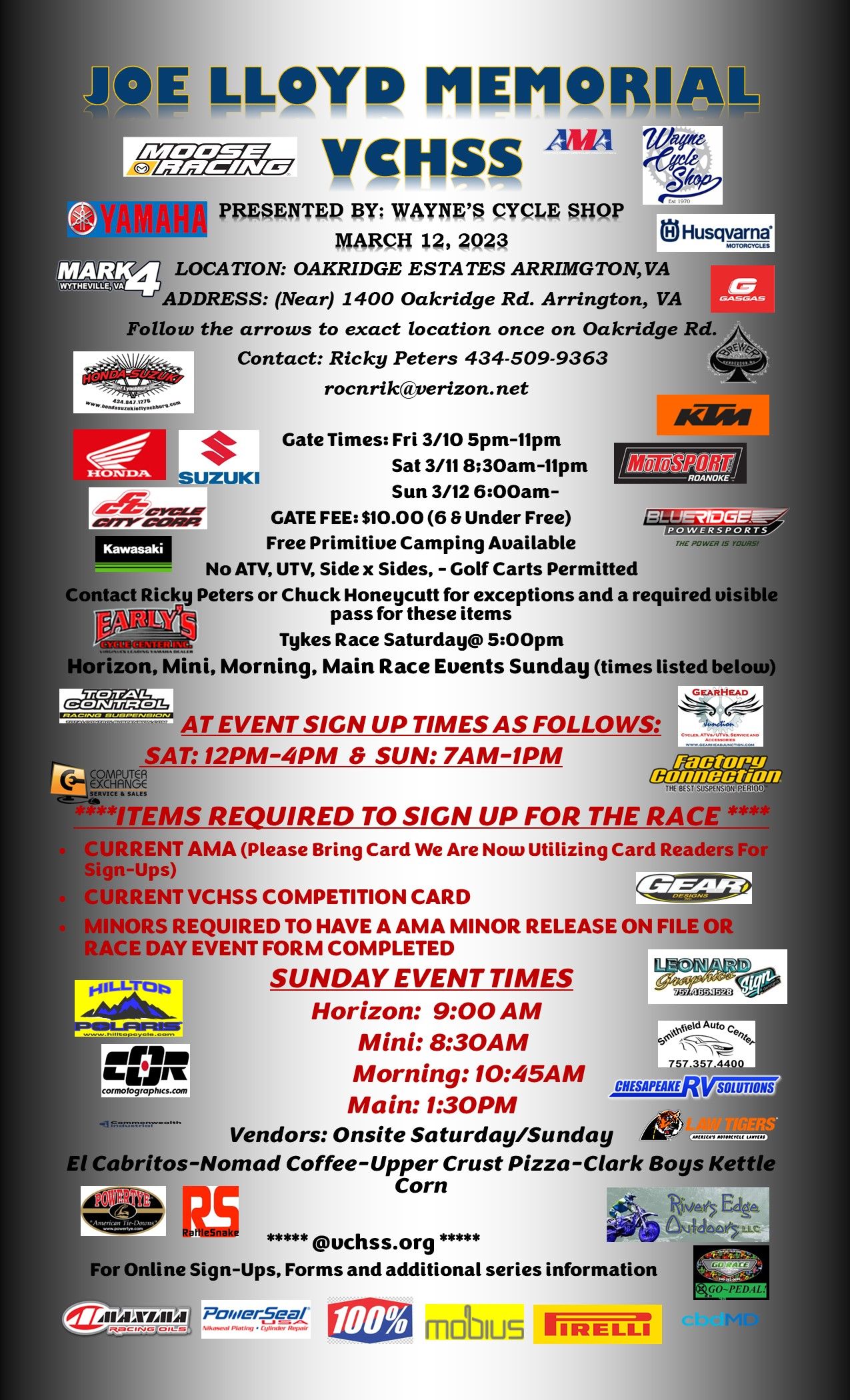 VCHSS Racing - Virginia Championship Hare Scramble Series