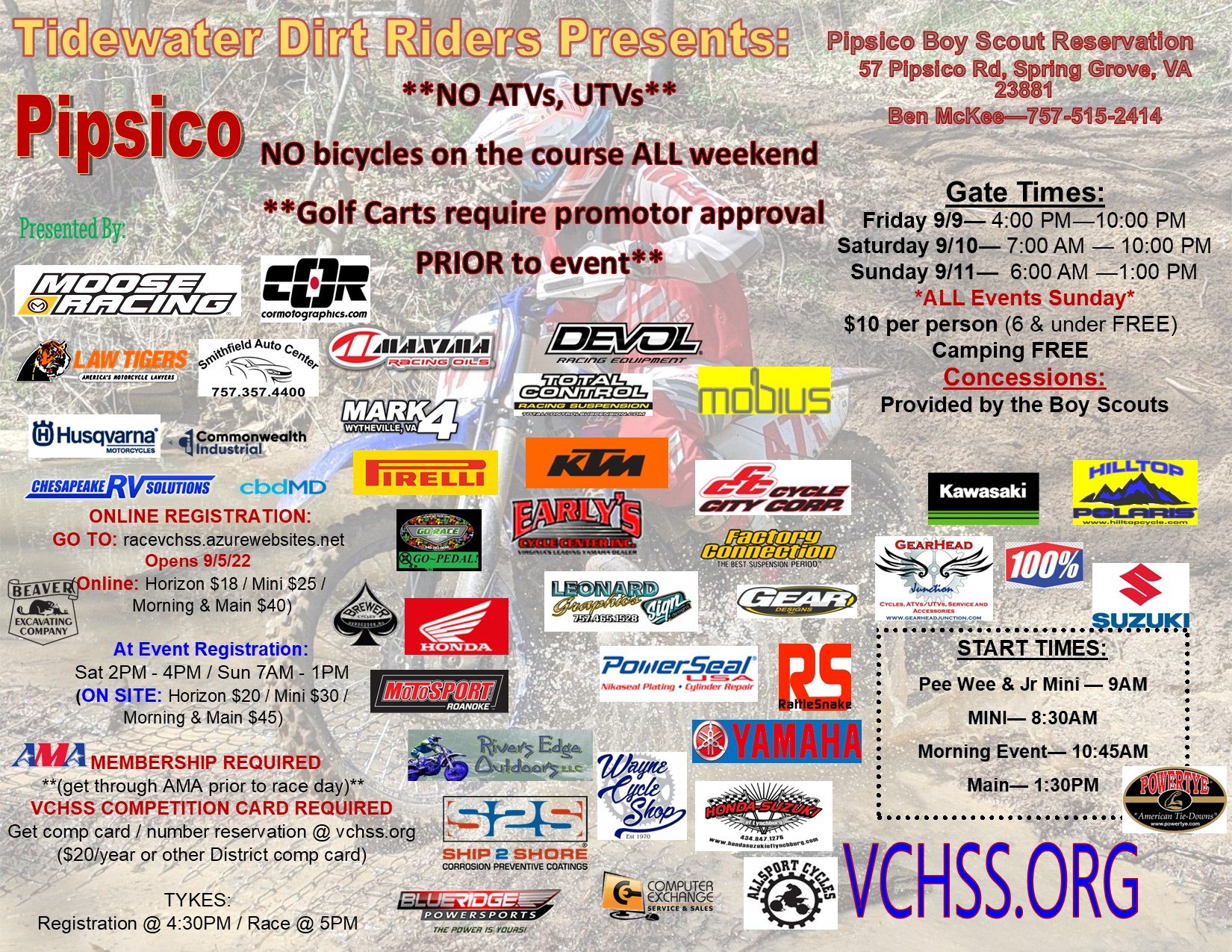 VCHSS Racing - Virginia Championship Hare Scramble Series