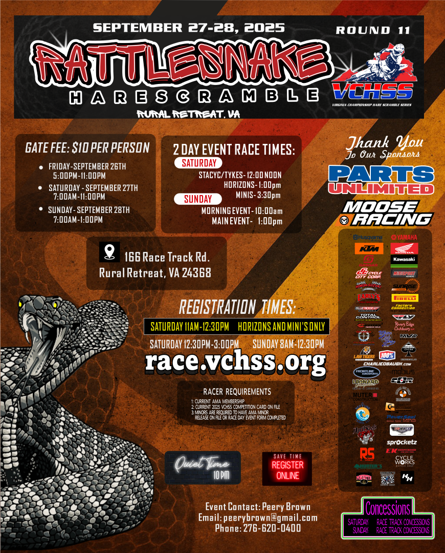 VCHSS Racing - Virginia Championship Hare Scramble Series