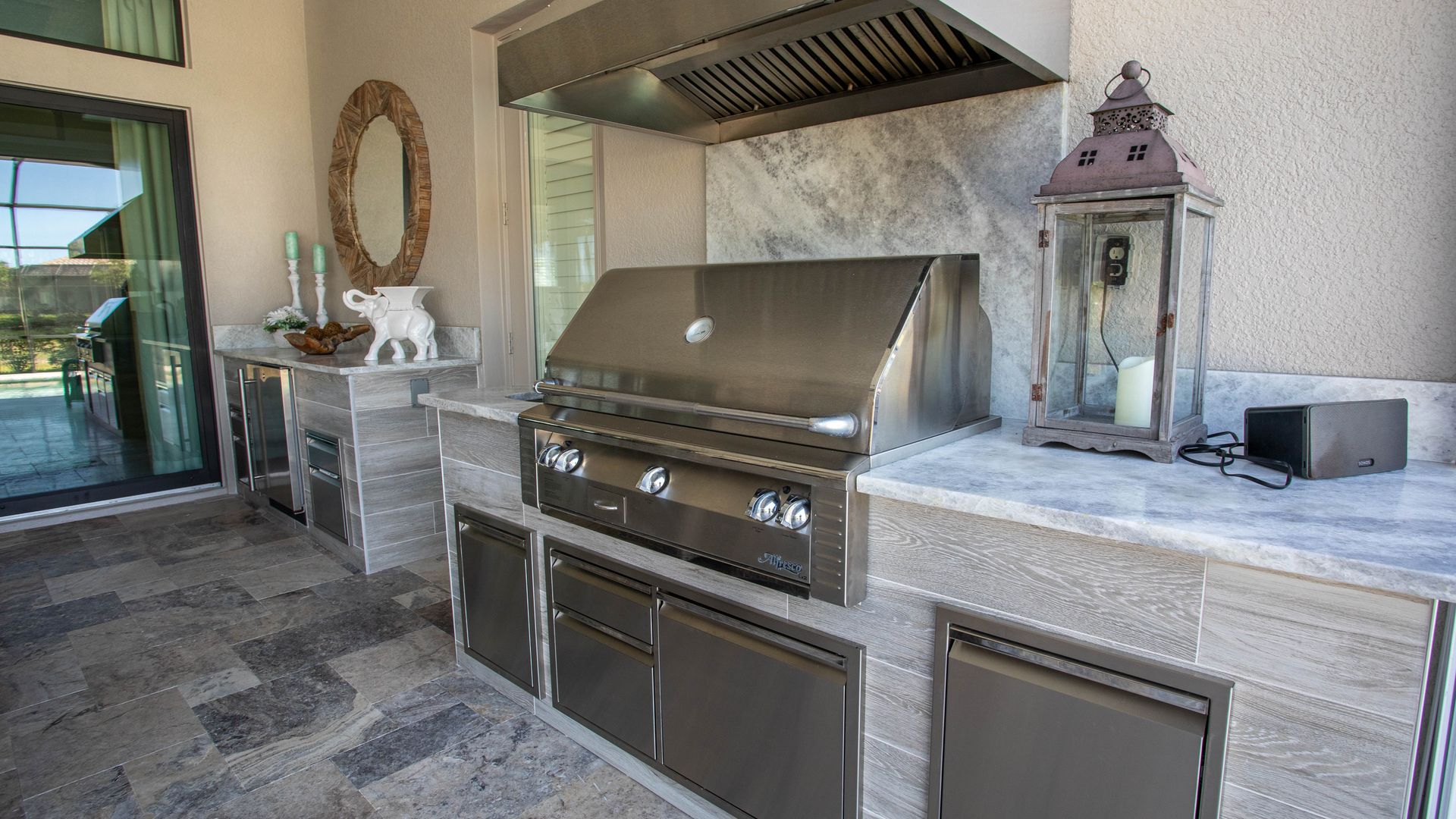 Straight Run Outdoor Kitchens & Ideas | HL Posey Builders