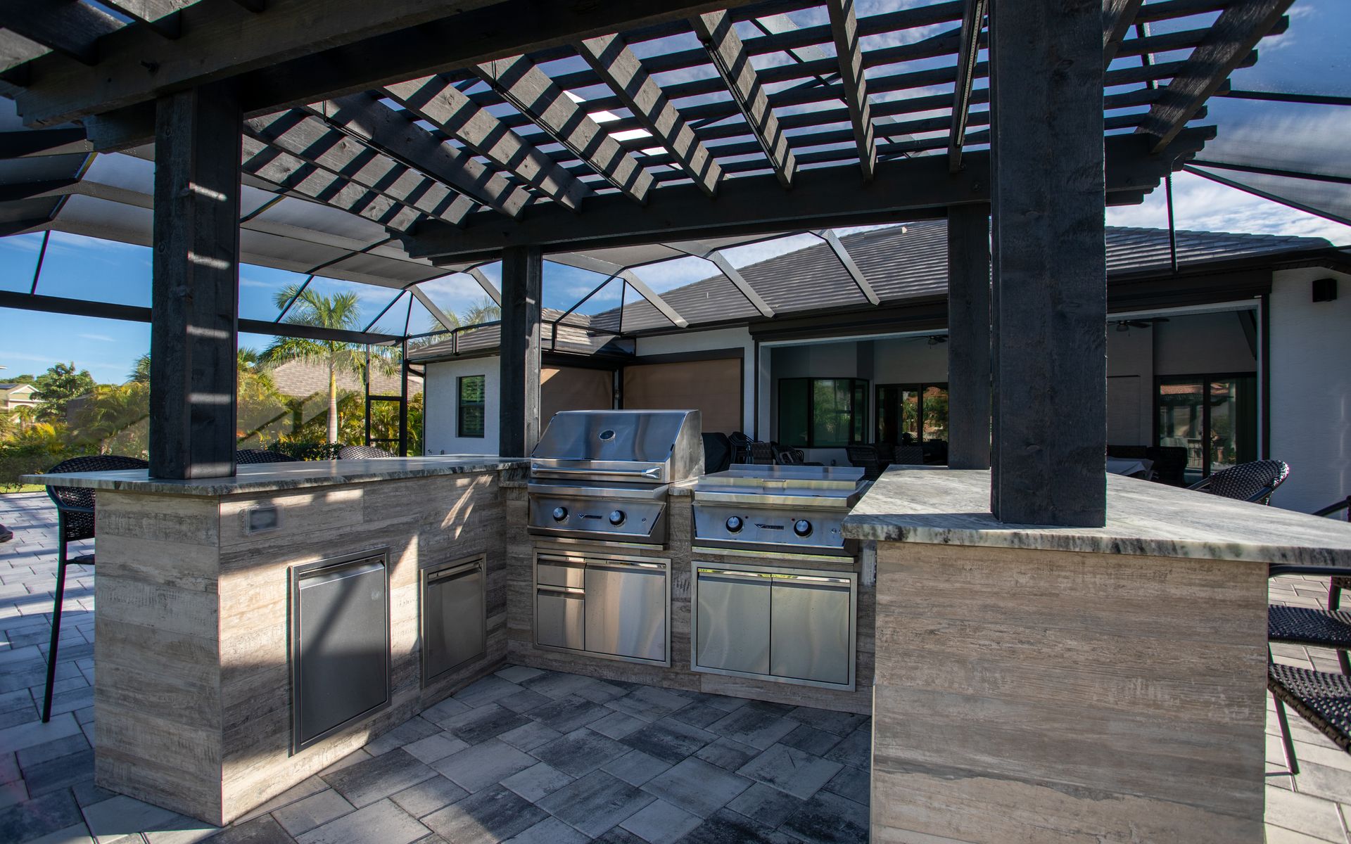 U-Shaped Outdoor Kitchens & Ideas | HL Posey Builders