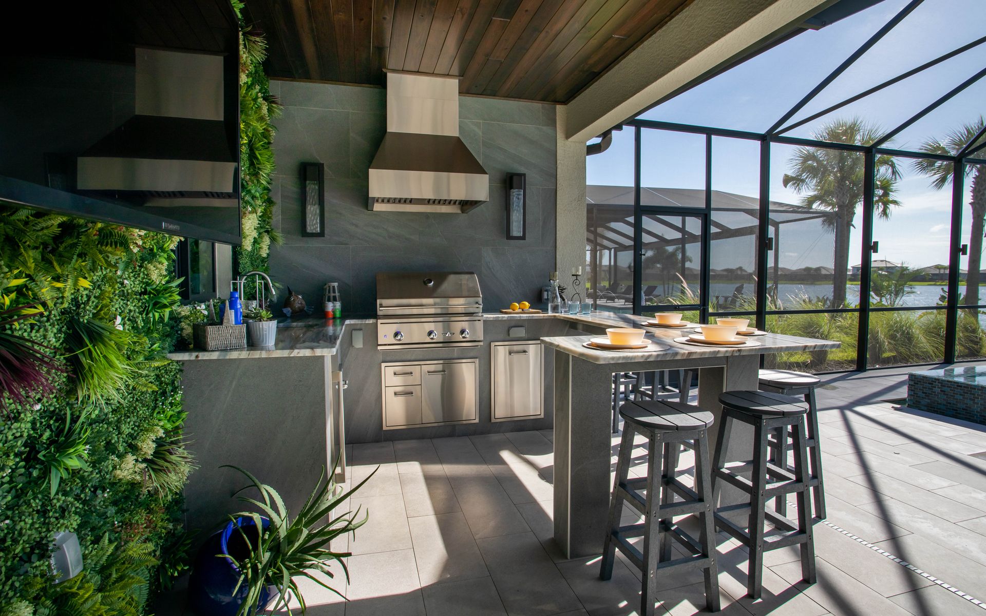 U-Shaped Outdoor Kitchens & Ideas | HL Posey Builders