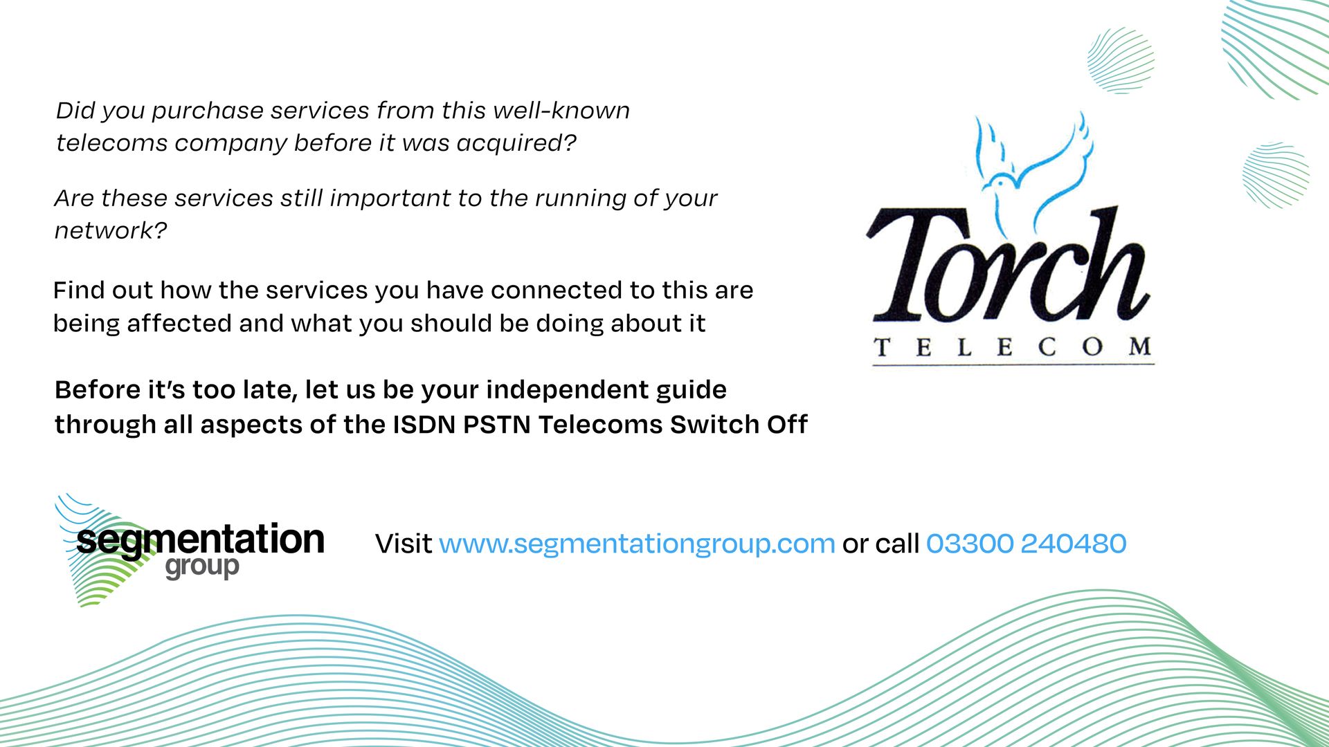 Are you switched off by the Switch Off? - Torch Telecom