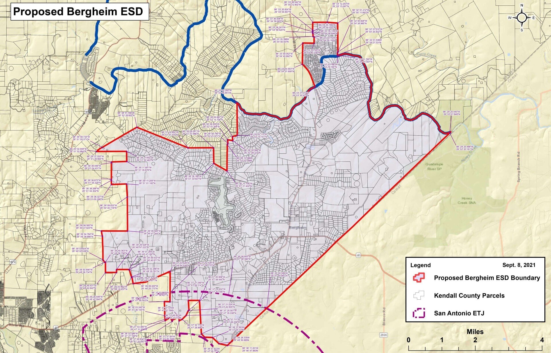 Berghiem VFD District Map | Kendall County | Emergency Dial 911