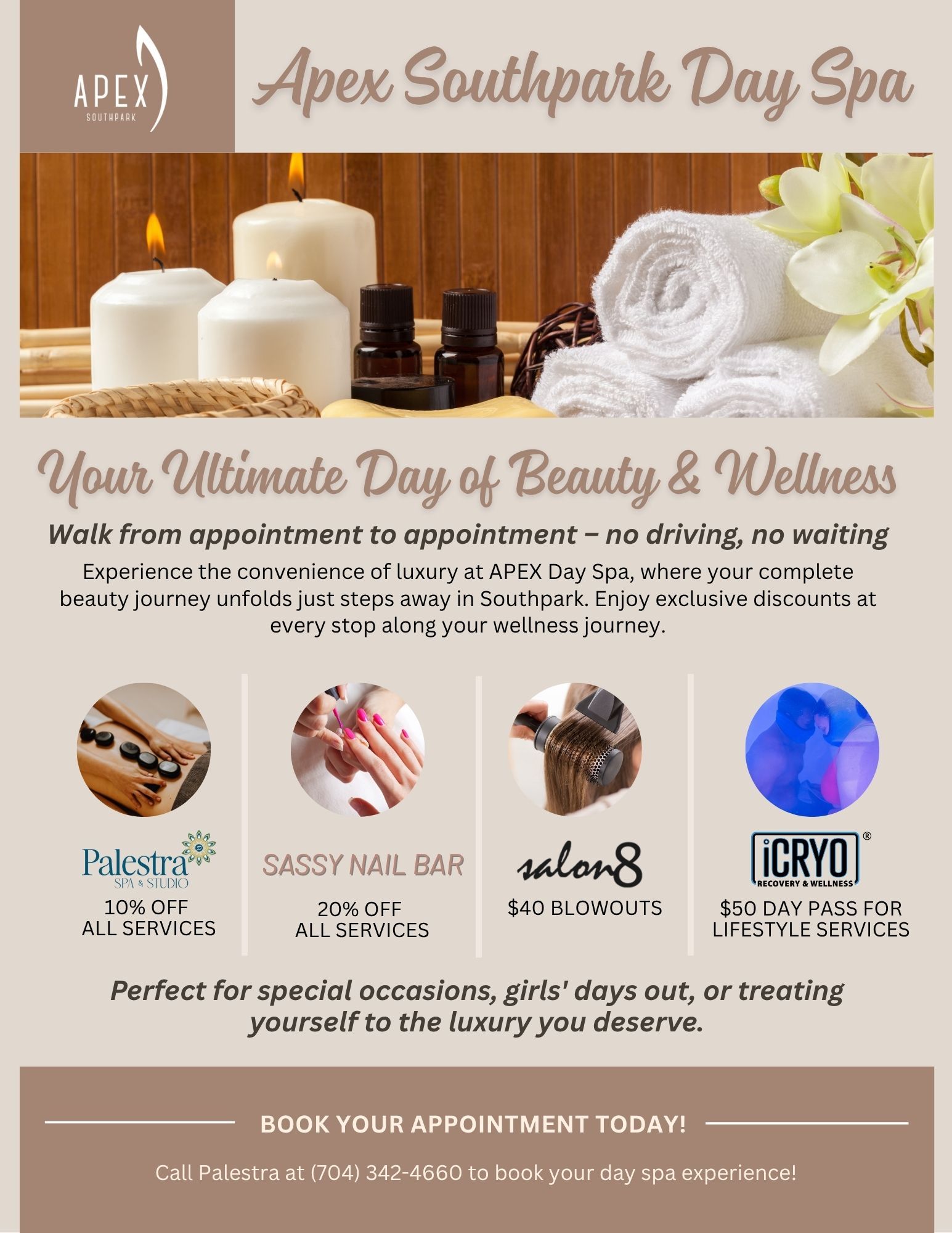 Spa Day Special | Palestra Spa & Studio | Charlotte, NC
