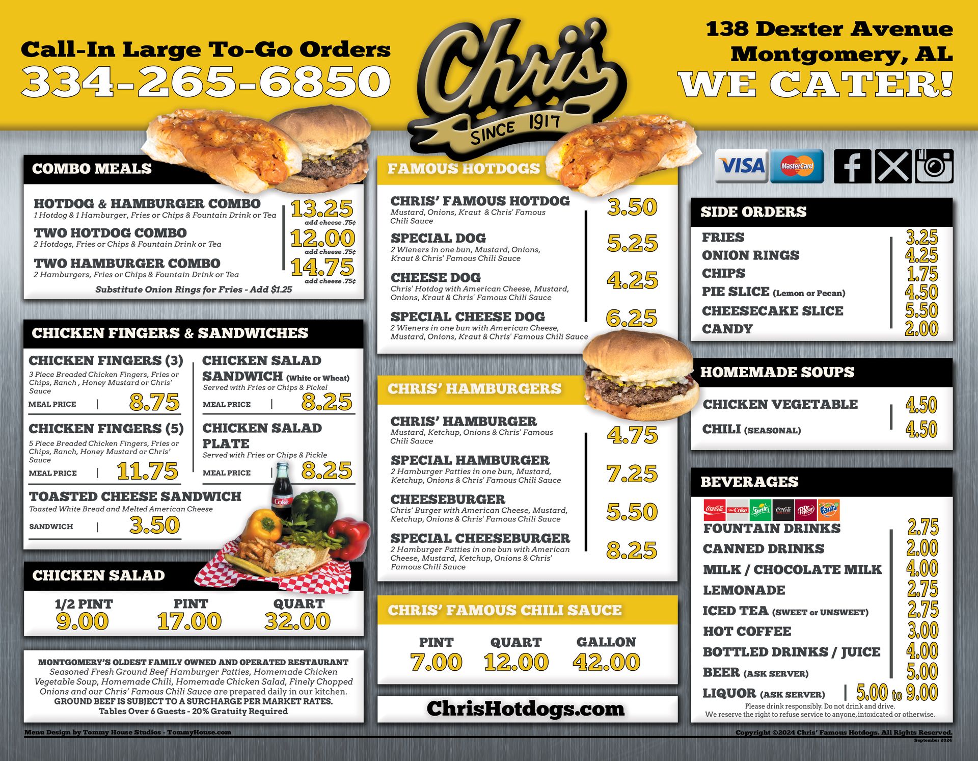 Chris' Famous Hotdog Restaurant: Cheeseburger Takeout