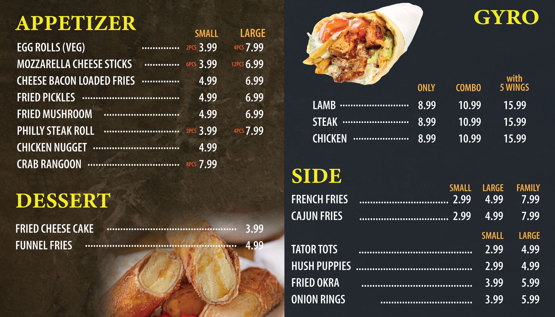 MENU Wing Fi Lawrenceville ga