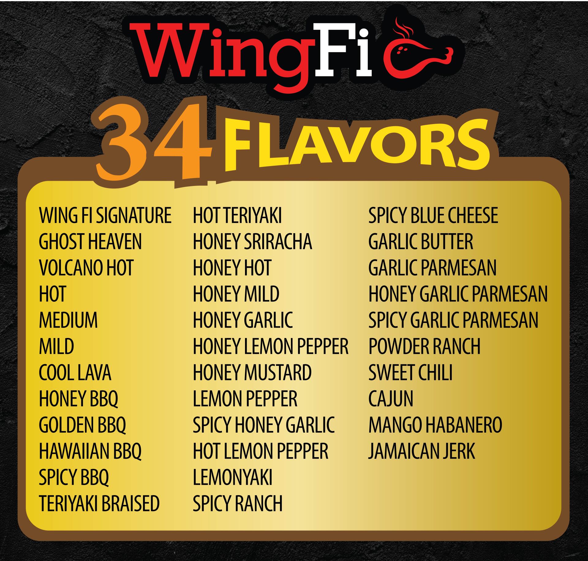MENU Wing Fi Evans ga