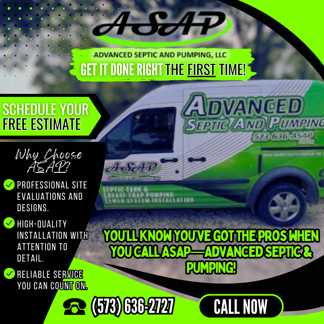 Septic Tank Services in Jefferson City, MO | Advanced Septic