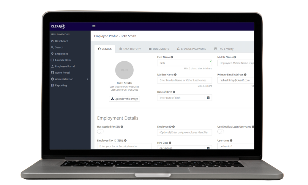 Clear I-9 | I-9 Verification Software | HRlogics