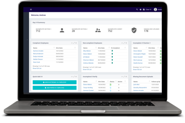 Clear I-9 | Electronic Form I-9 Software Features