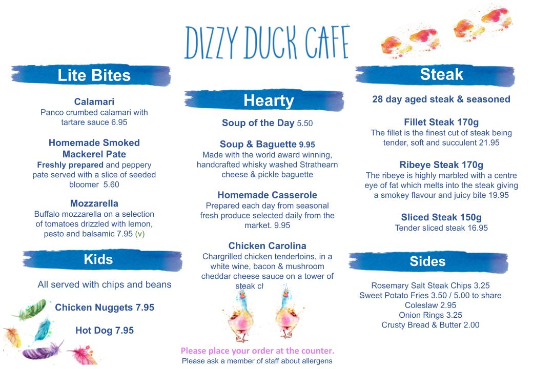 Dizzy Duck Cafe | Auchingarrich Wildlife Park