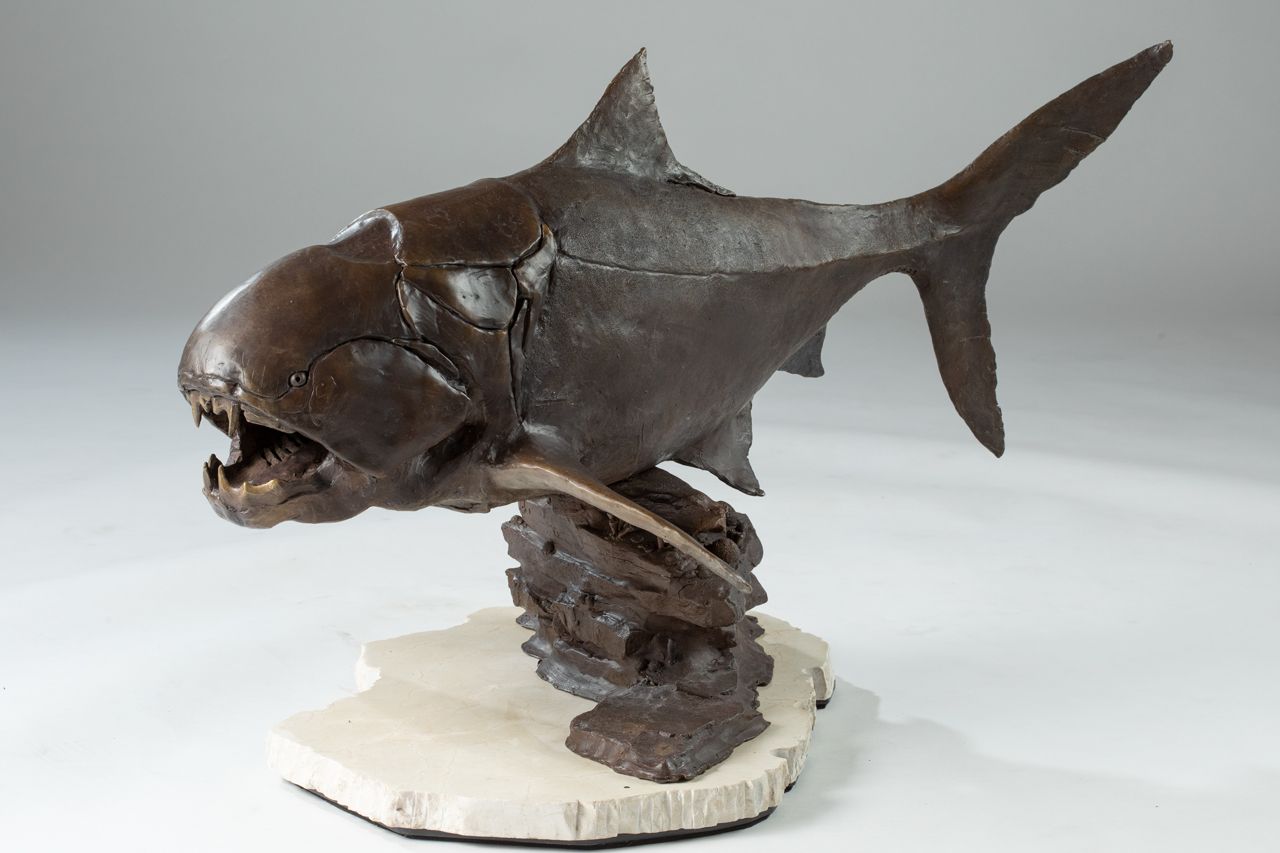 Dunkleosteus Sculpture in Bronze