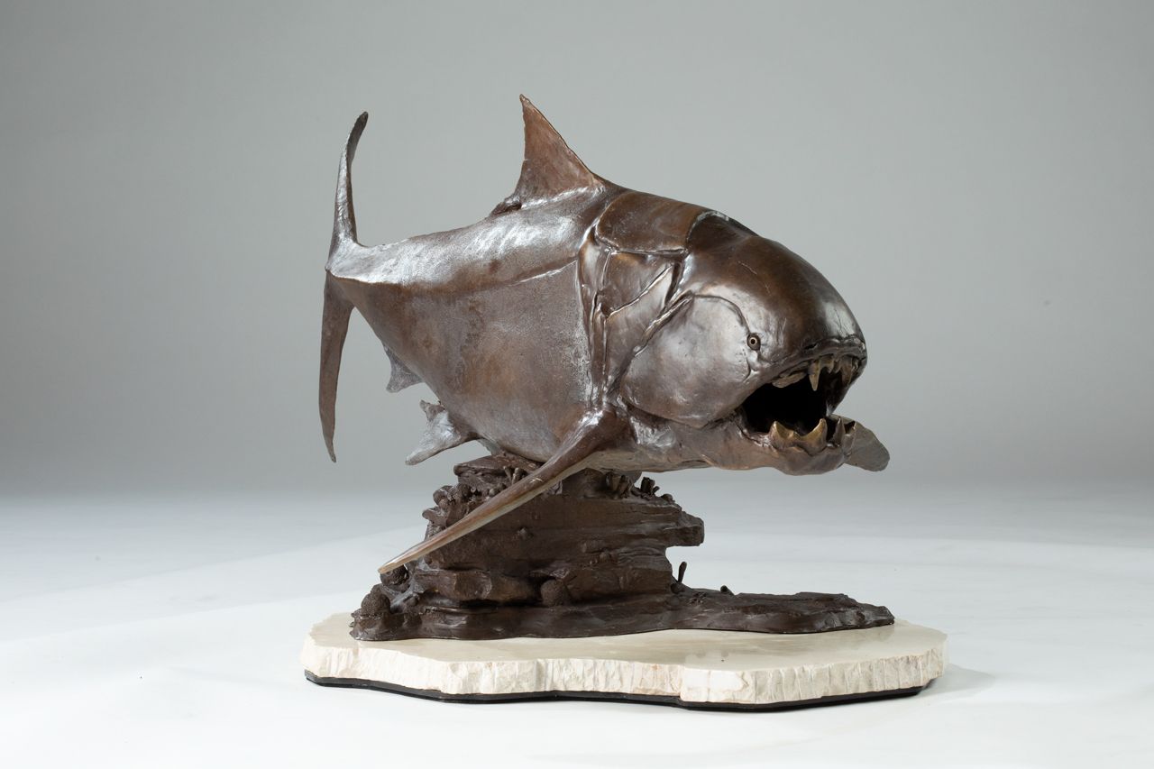 Dunkleosteus Sculpture in Bronze