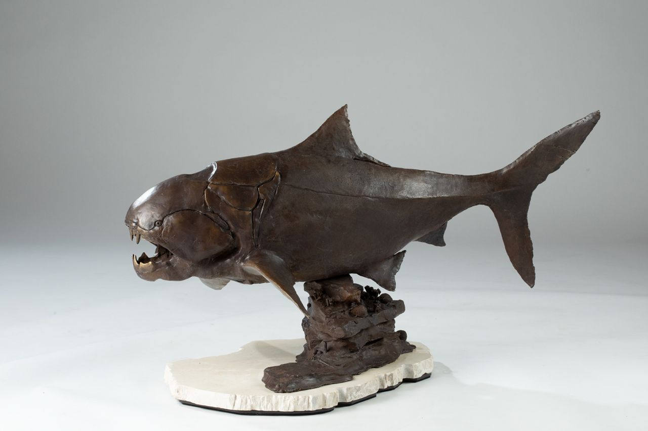 Dunkleosteus Sculpture in Bronze