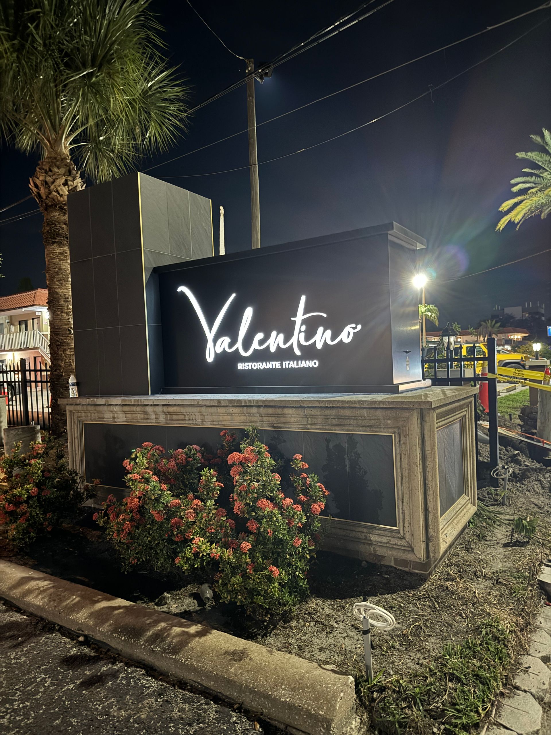 New Signage for Valentino Ristorante Grand Opening