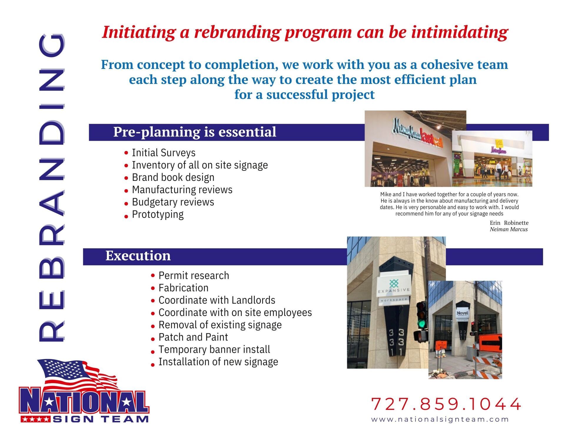 Industries Served | National Sign Team | Project Portfolio