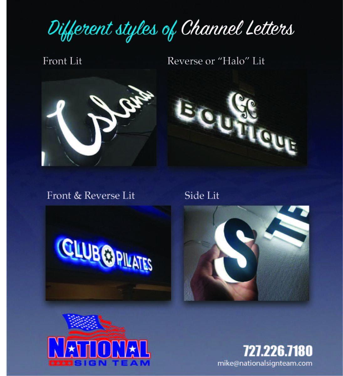 Channel Letter Signage | National Sign Team