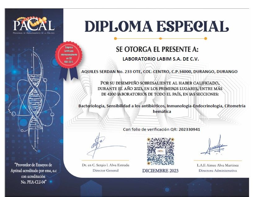 Exámenes de laboratorio en Durango