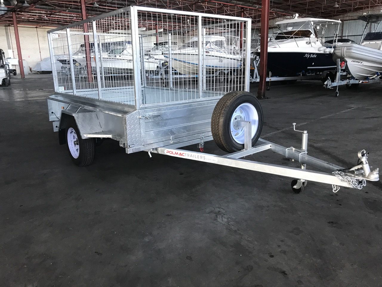 7 x 4 Single Axle Heavy Duty Box Trailer
