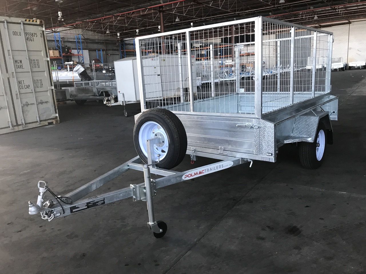 7 x 4 Single Axle Heavy Duty Box Trailer