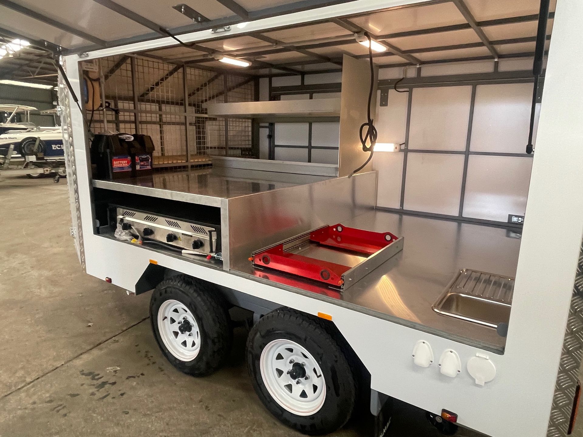 12 x 7 Tandem Axle Heavy Duty BBQ Trailer