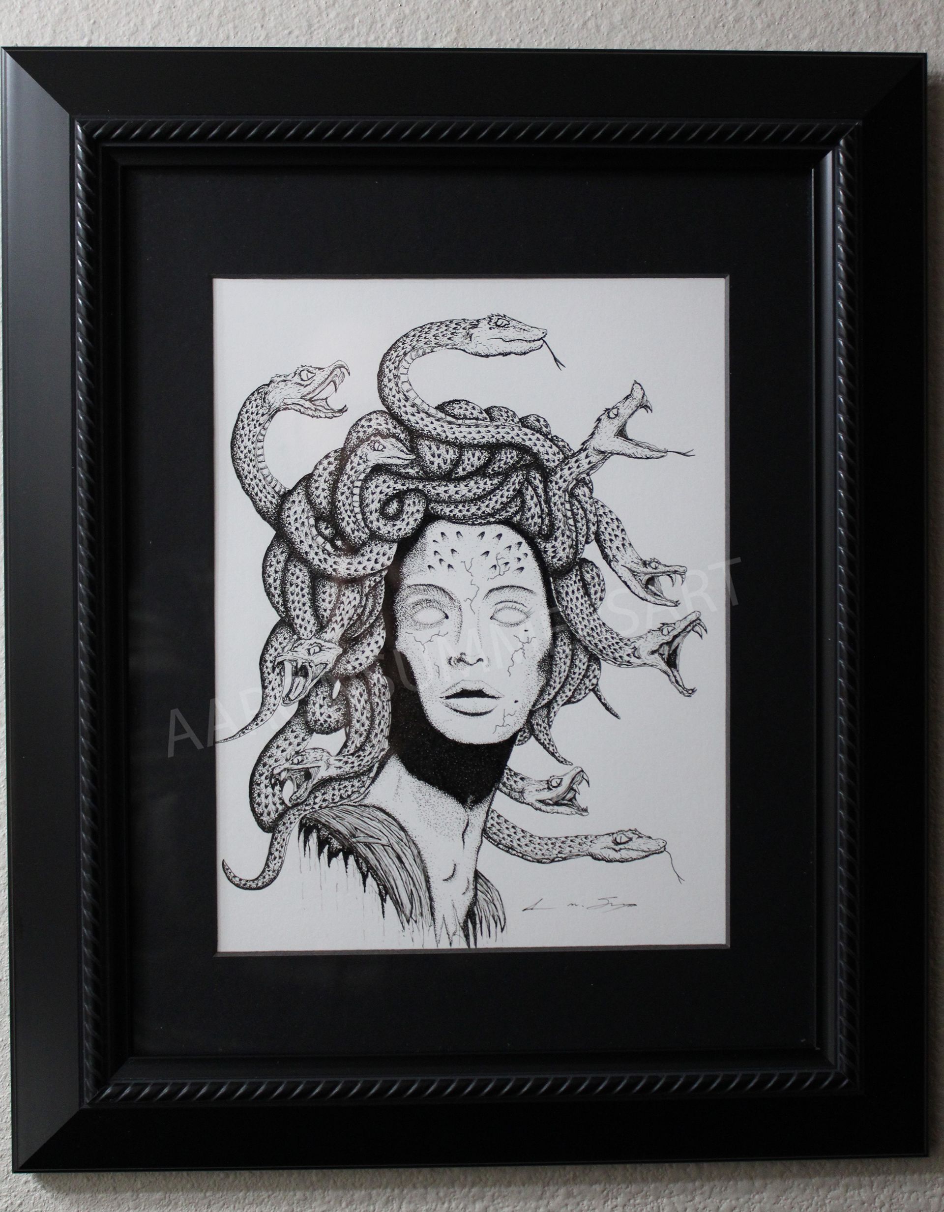 "Medusa" Original Pen & Ink Drawing
