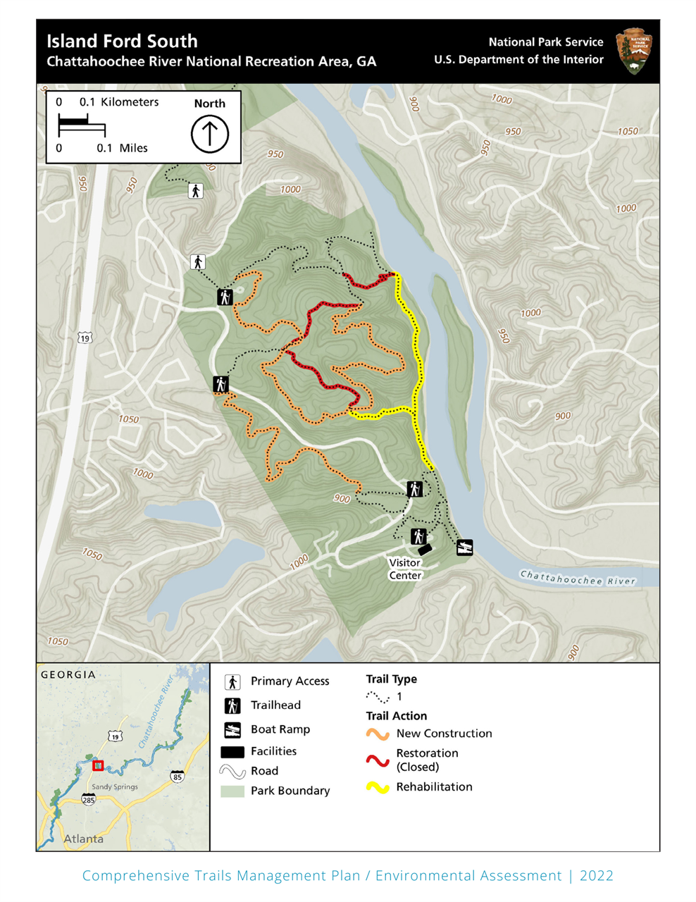Island Ford Trails Plan | Chattahoochee National Park Conservancy