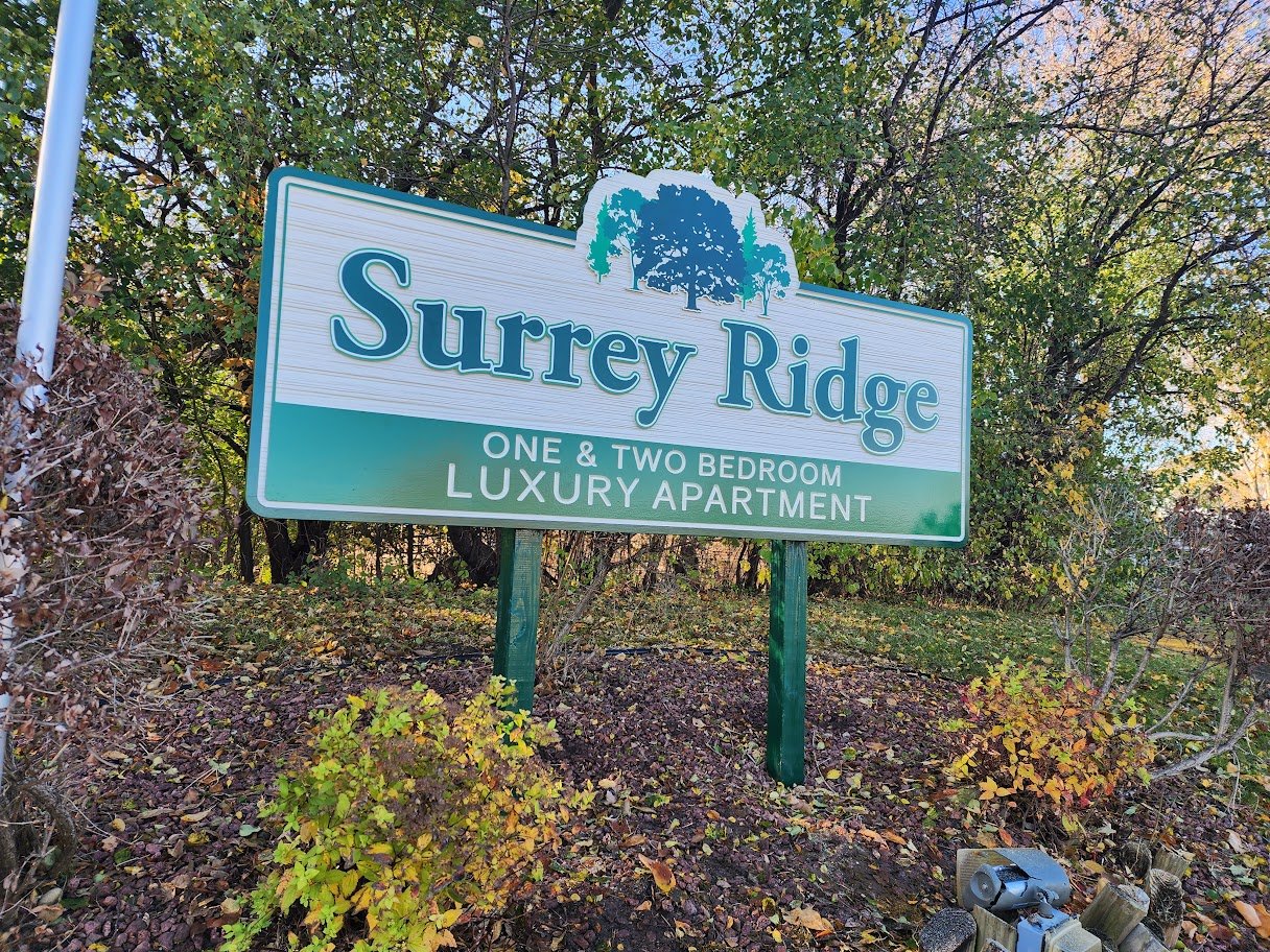 Surrey Ridge Routered Sign