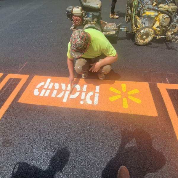Custom Stenciling Services | Casmac Line Striping