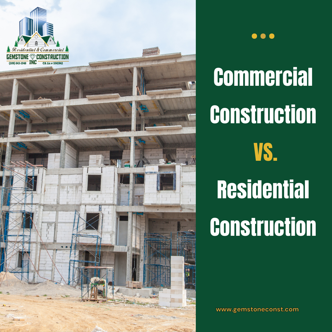 Differences Between Commercial and Residential Construction