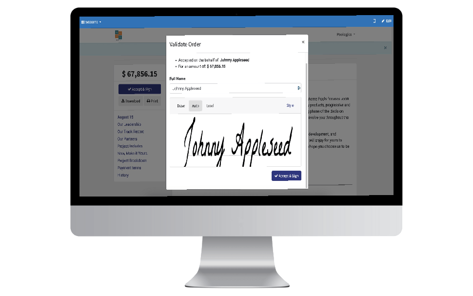 Pool Construction Business Software Features: Poologics