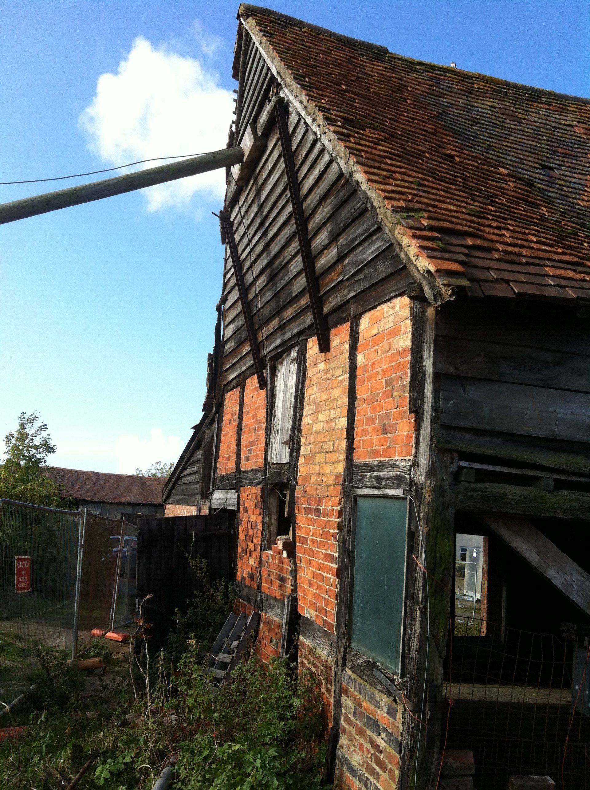 The quality of the restoration of this barn over a six month period was ...