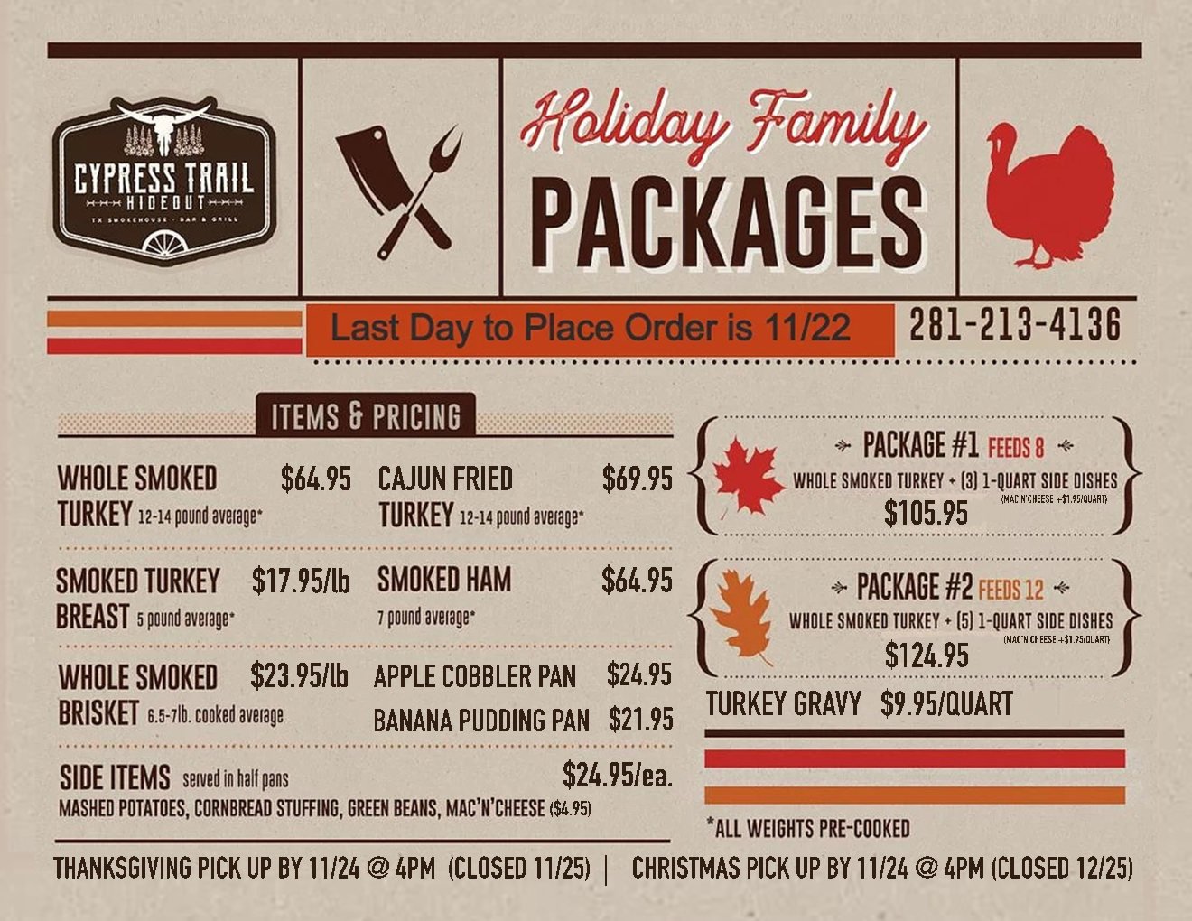 Cypress Trail Hideout | Pappa Charlies BBQ